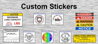Custom Safety Stickers add your own text and images
