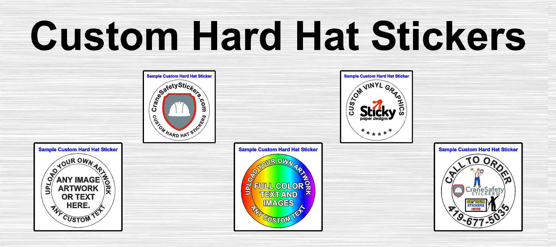 Custom Hard Hat Stickers and Decals Printed and Shipped to Your Door ...