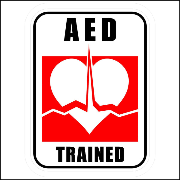AED Trained Sticker