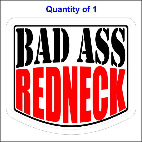 Bad Ass Redneck Sticker - OSHA & ANSI-Compliant Crane Safety Stickers ...