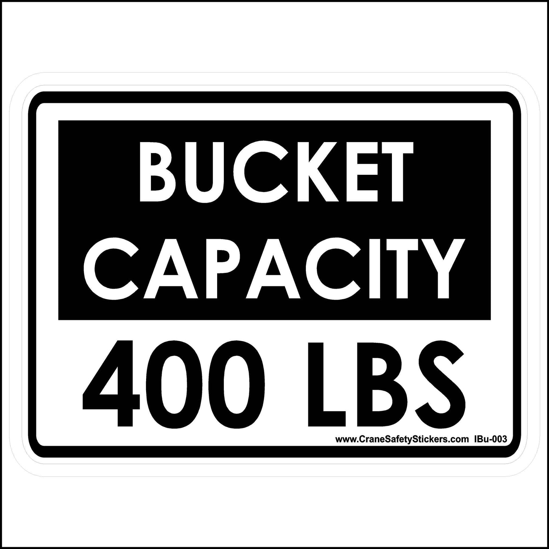 All Safety Stickers Tagged "- Load Capacity"