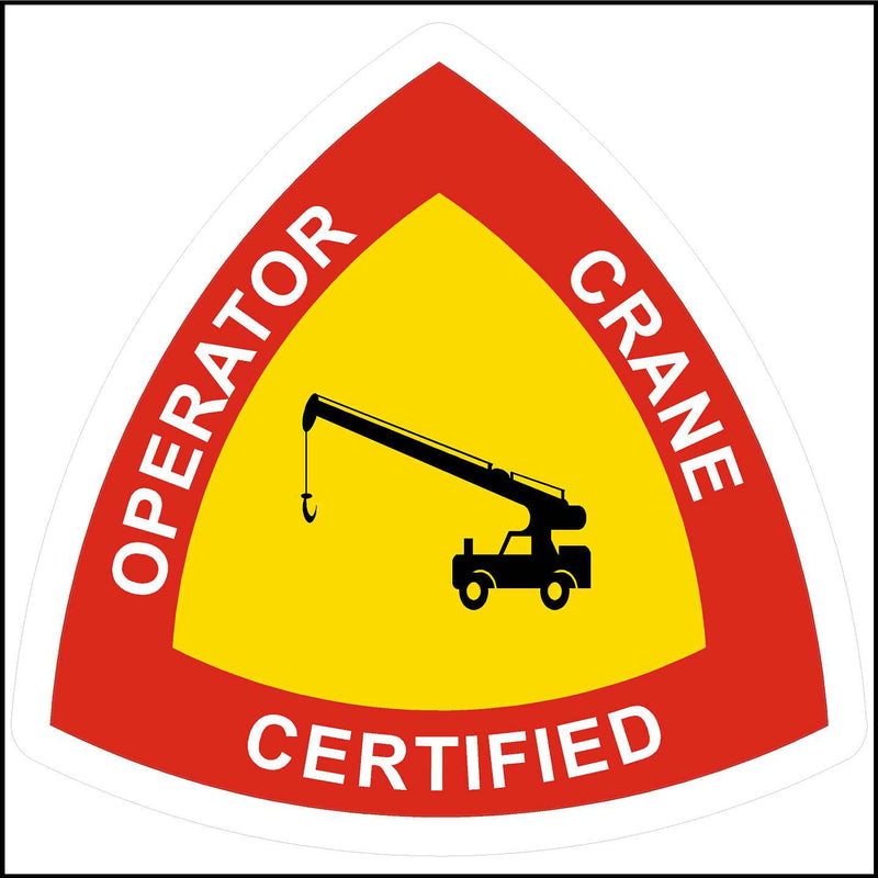 Certified Crane Operator Sticker - Safety Stickers