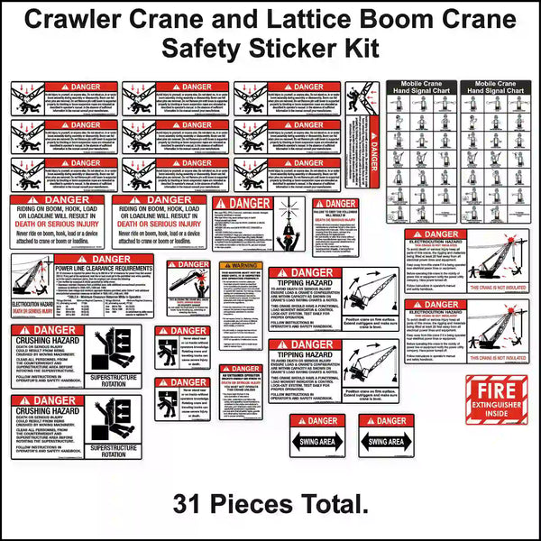 Crane Safety Decals and Boom Truck Safety Decals Tagged "- Crawler ...