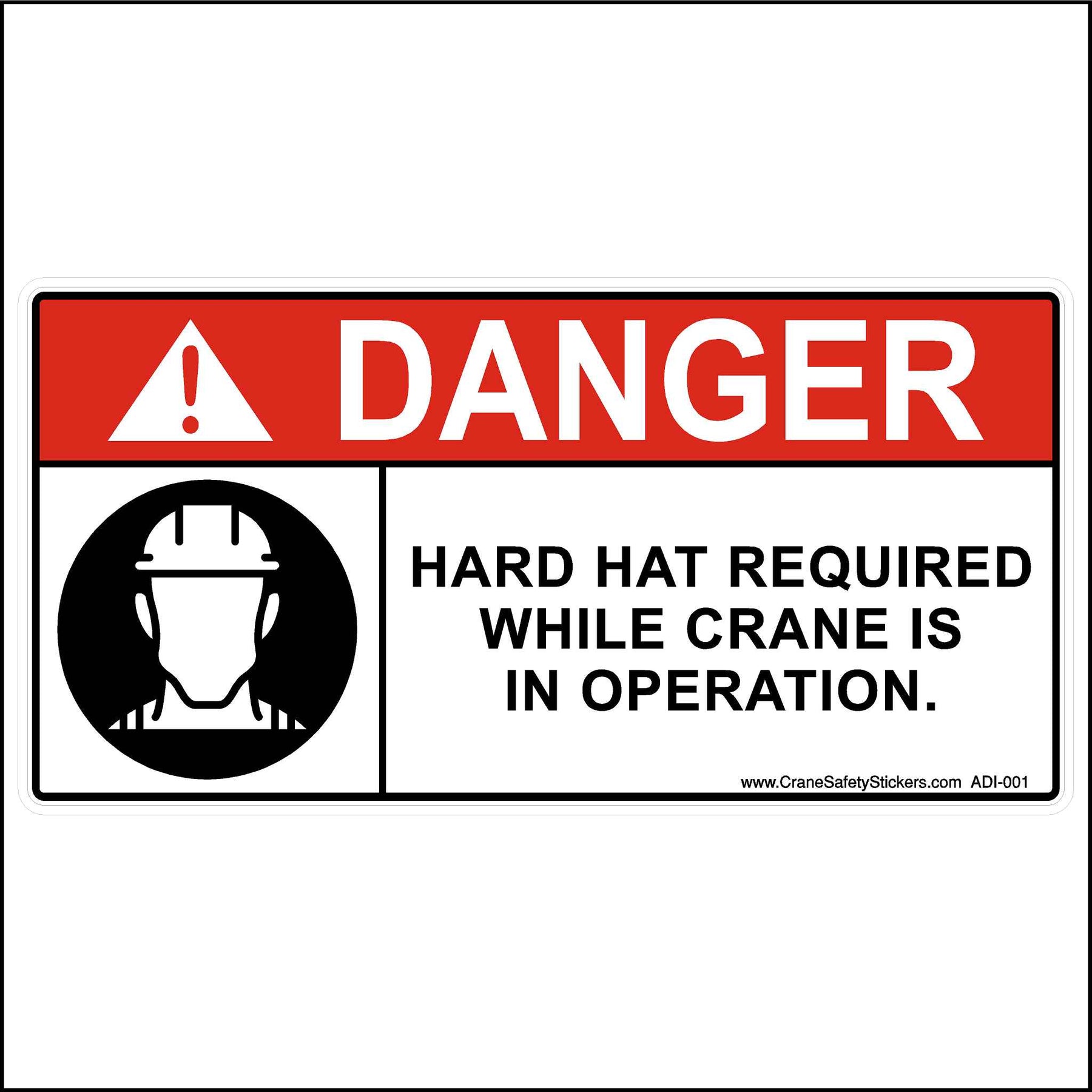 Overhead Crane Safety Stickers | OSHA & ASME Compliant Tagged "Crane ...