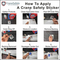Large Backhoe Safety Sticker Kit
