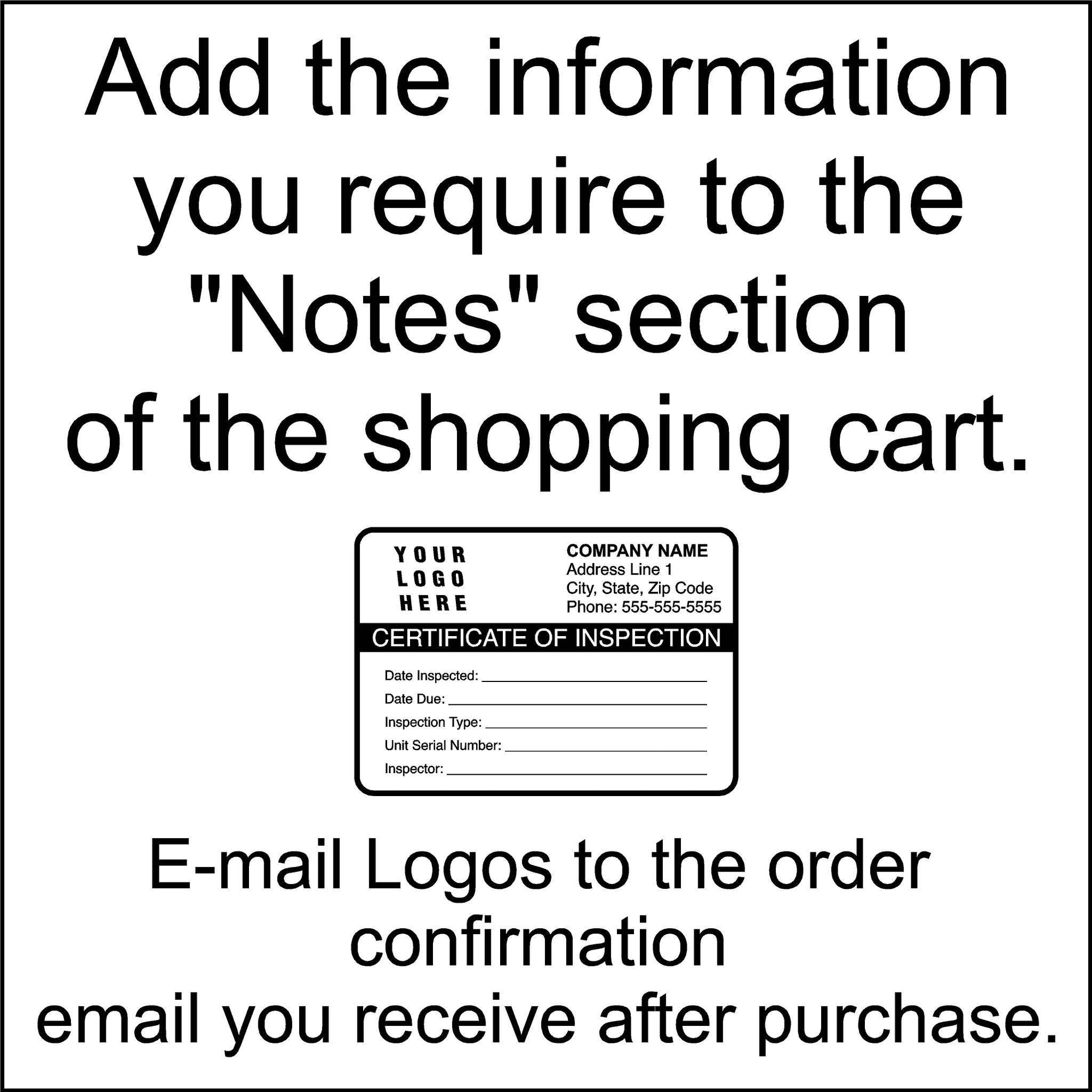 Embossable Aluminum Inspection Labels