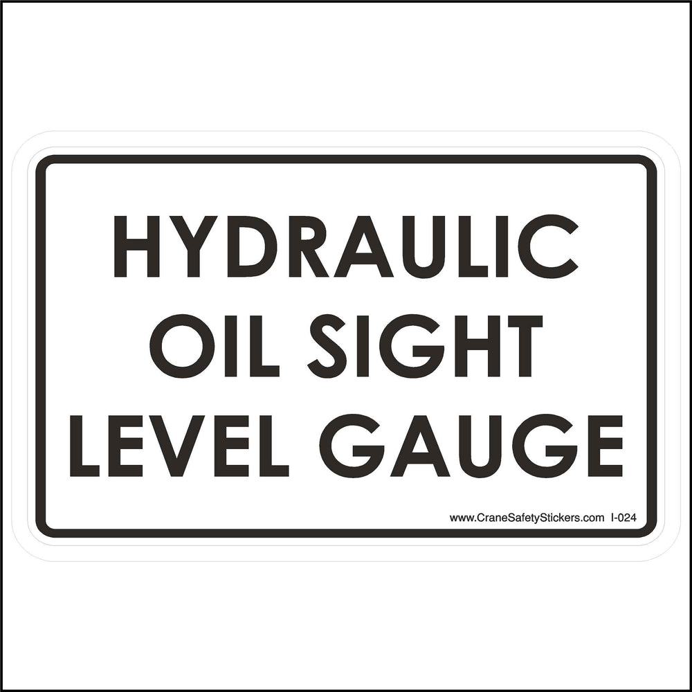 Bucket Truck Safety Stickers and Kits Tagged "- Hydraulic Oil" - OSHA ...
