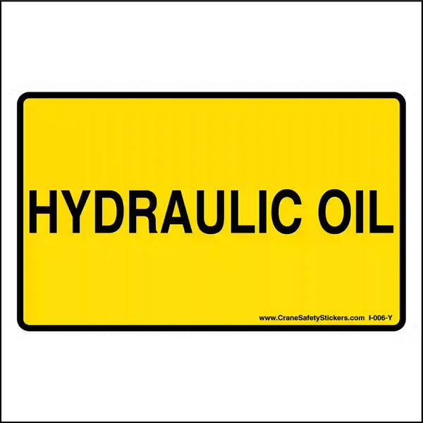 Hydraulic Oil Stickers: Crane Safety - OSHA & ANSI-Compliant Crane ...