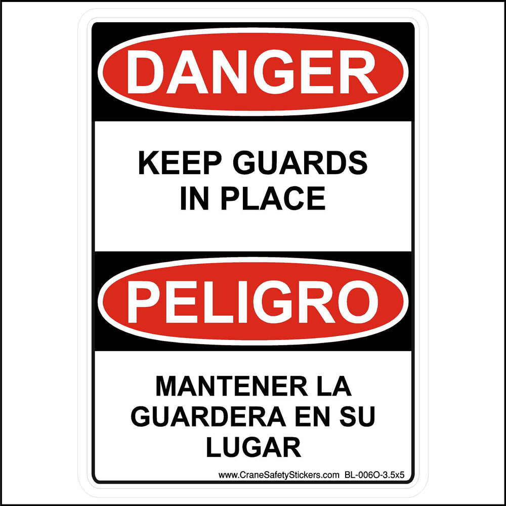 Bilingual Safety Stickers in English and Spanish Tagged "Spanish"