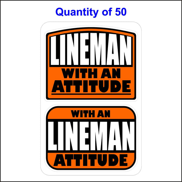 Lineman Hard Hat Stickers