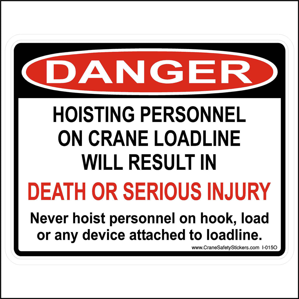 Crane Safety Decals and Boom Truck Safety Decals Tagged "- Do Not Hoist ...