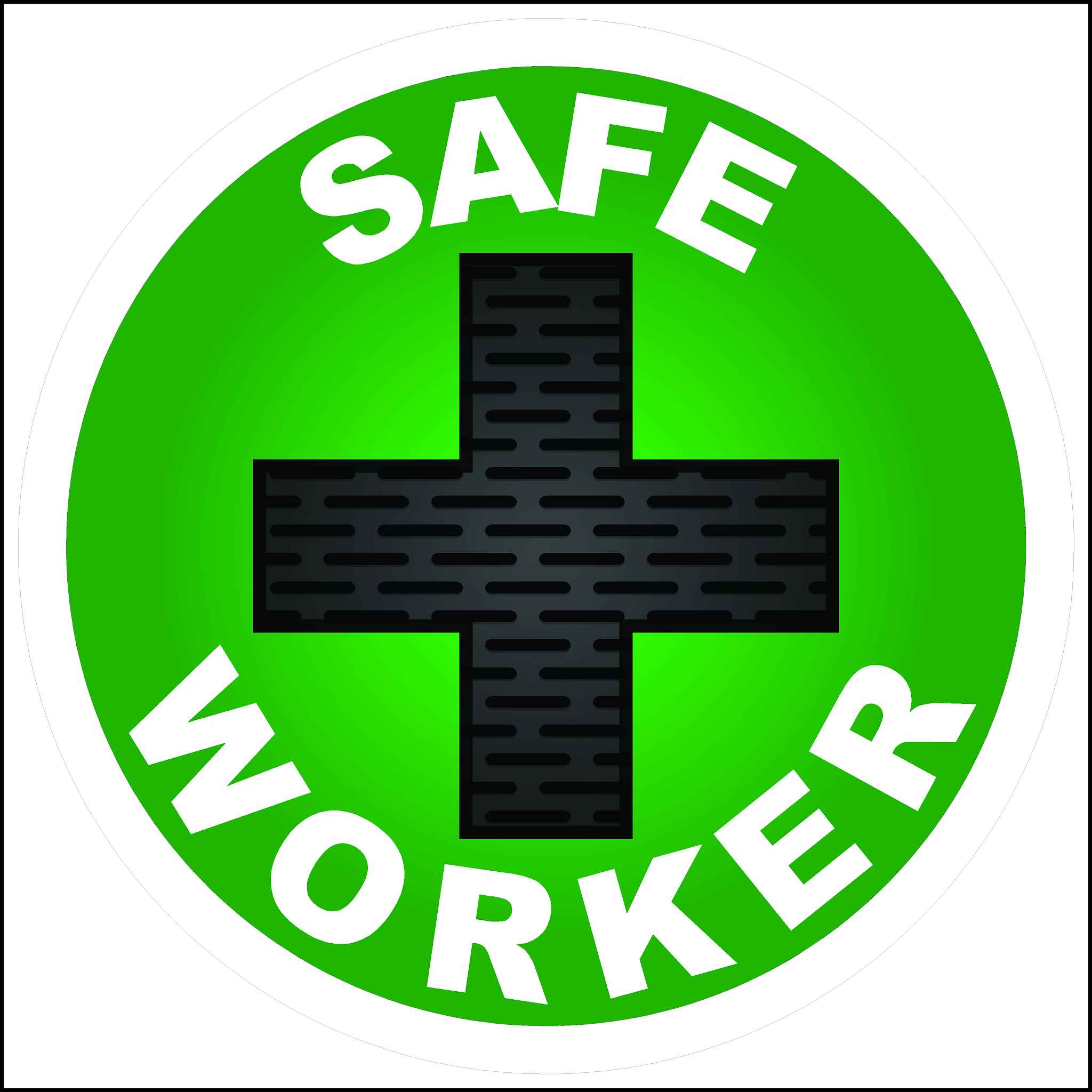 Safe Worker Hard Hat Sticker