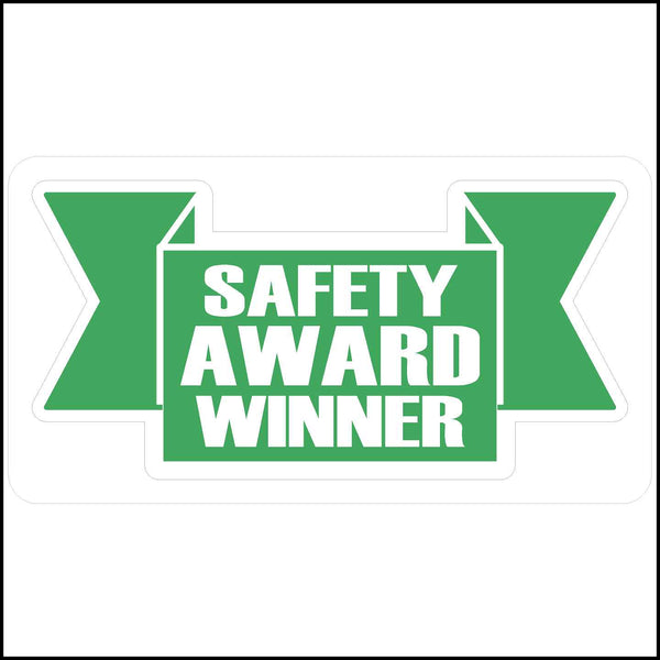Hard Hat Stickers Safety Award Winner