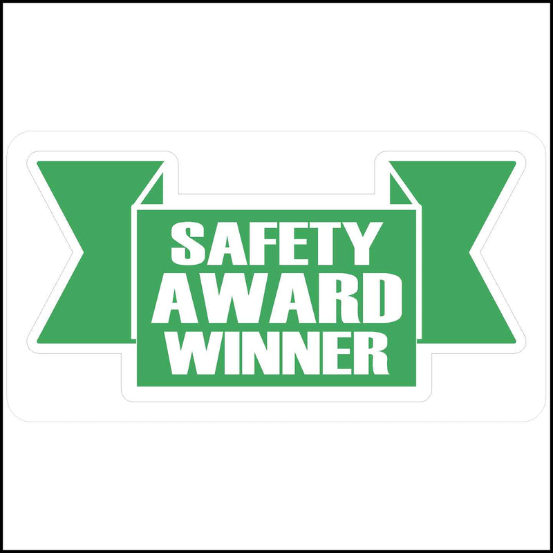 Hard Hat Stickers Safety Award Winner