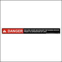 Secure Secondary Retaining Latch Sticker