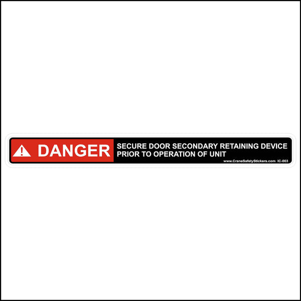 Small Bucket Truck Safety Decal Kit