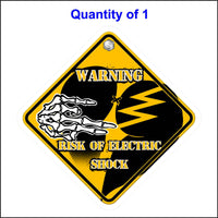 Shocker Sticker Warning Risk Of Electric Shock