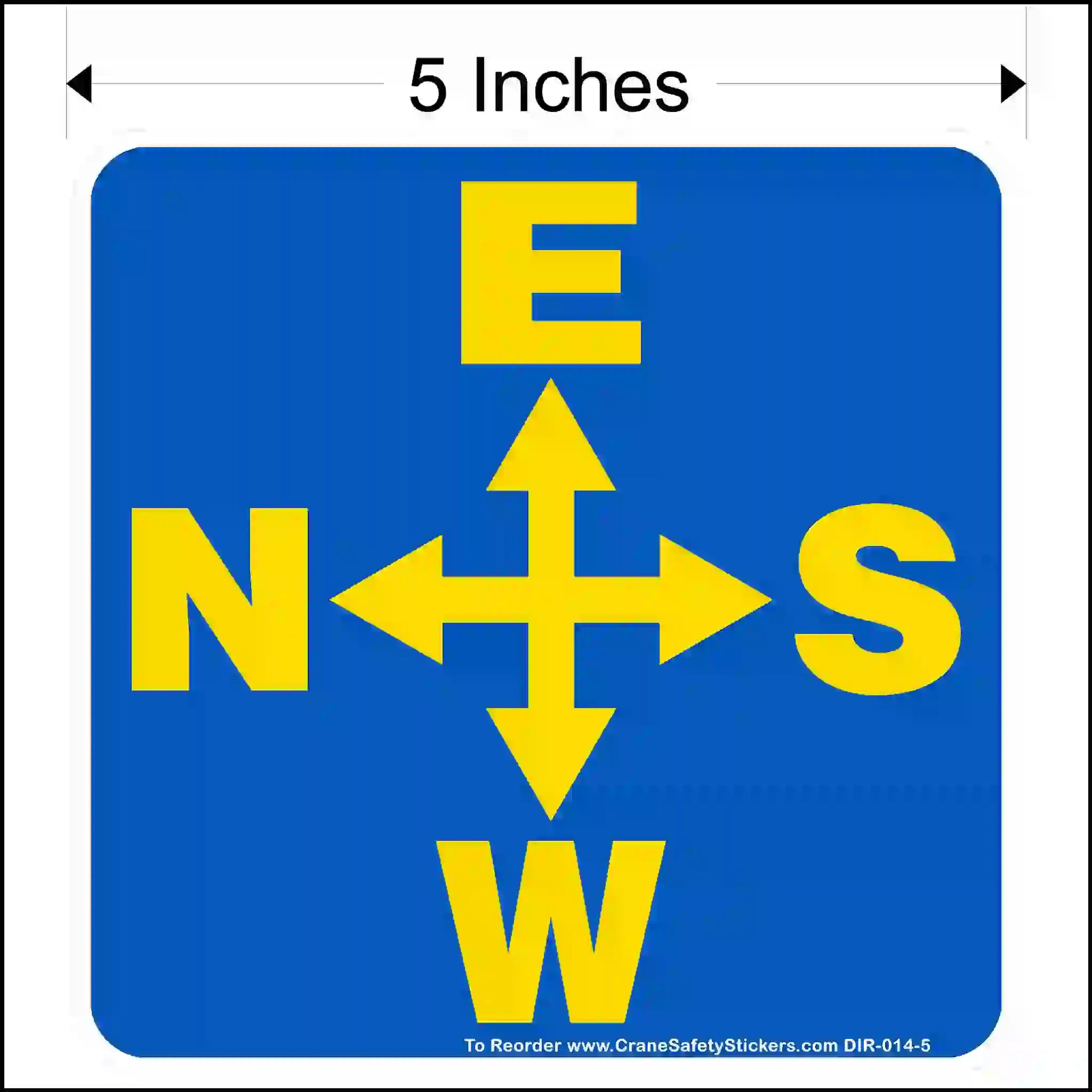 Crane Directional Stickers: OSHA & ASME Compliant - Safety Stickers