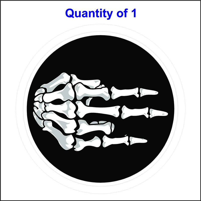Skeleton Shocker Sticker - Safety Stickers