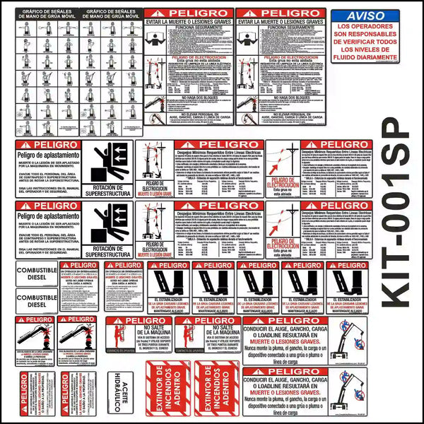 Bilingual Safety Stickers in English and Spanish - OSHA & ANSI ...