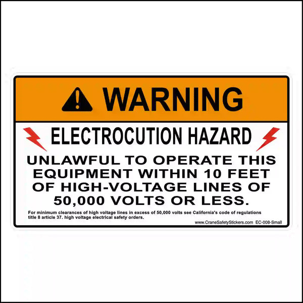 Crane Safety Decals and Boom Truck Safety Decals Tagged "Digger Derrick ...