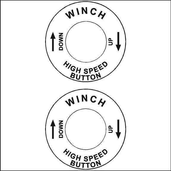 Replacement Control Labels for Manitex, Terex, UNIC, Fassi Crane Levers ...